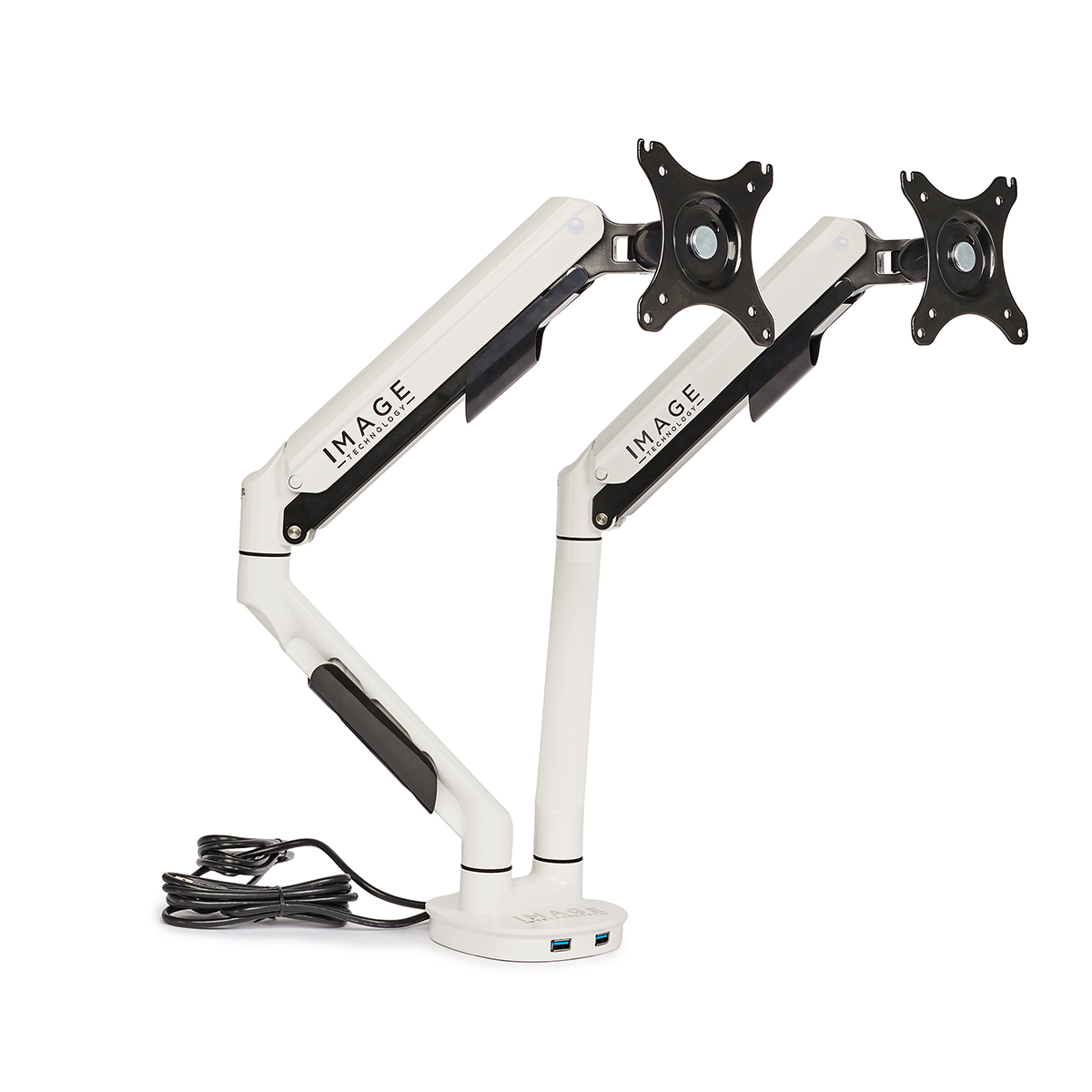 Ergonomic Solutions - Peacock Bros. - Image DMA30U Dual Monitor Arm ...